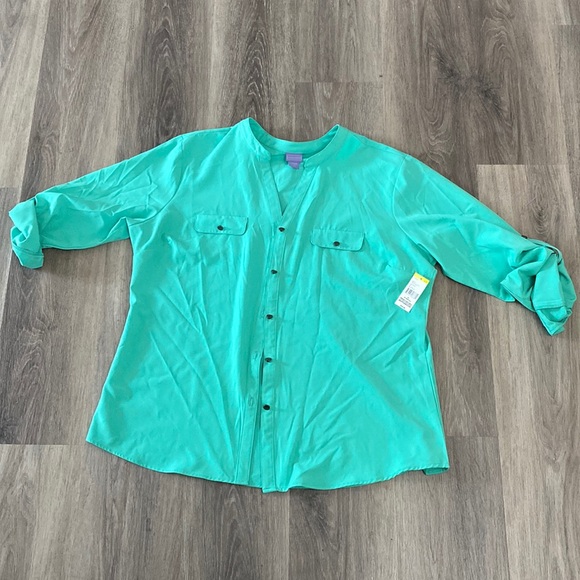 Laura Scott | Tops | Nwt Mint Blouse Laura Scott Size Xl | Poshmark